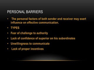 Barriers to effective communication and ways to overcome them | PPTX
