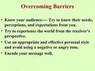 Barriers to effective communication | PPT