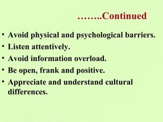 Barriers to effective communication | PPT