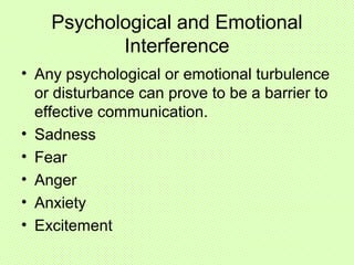 Barriers to effective communication | PPT