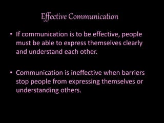 Barriers to effective communication ppt. | PPTX