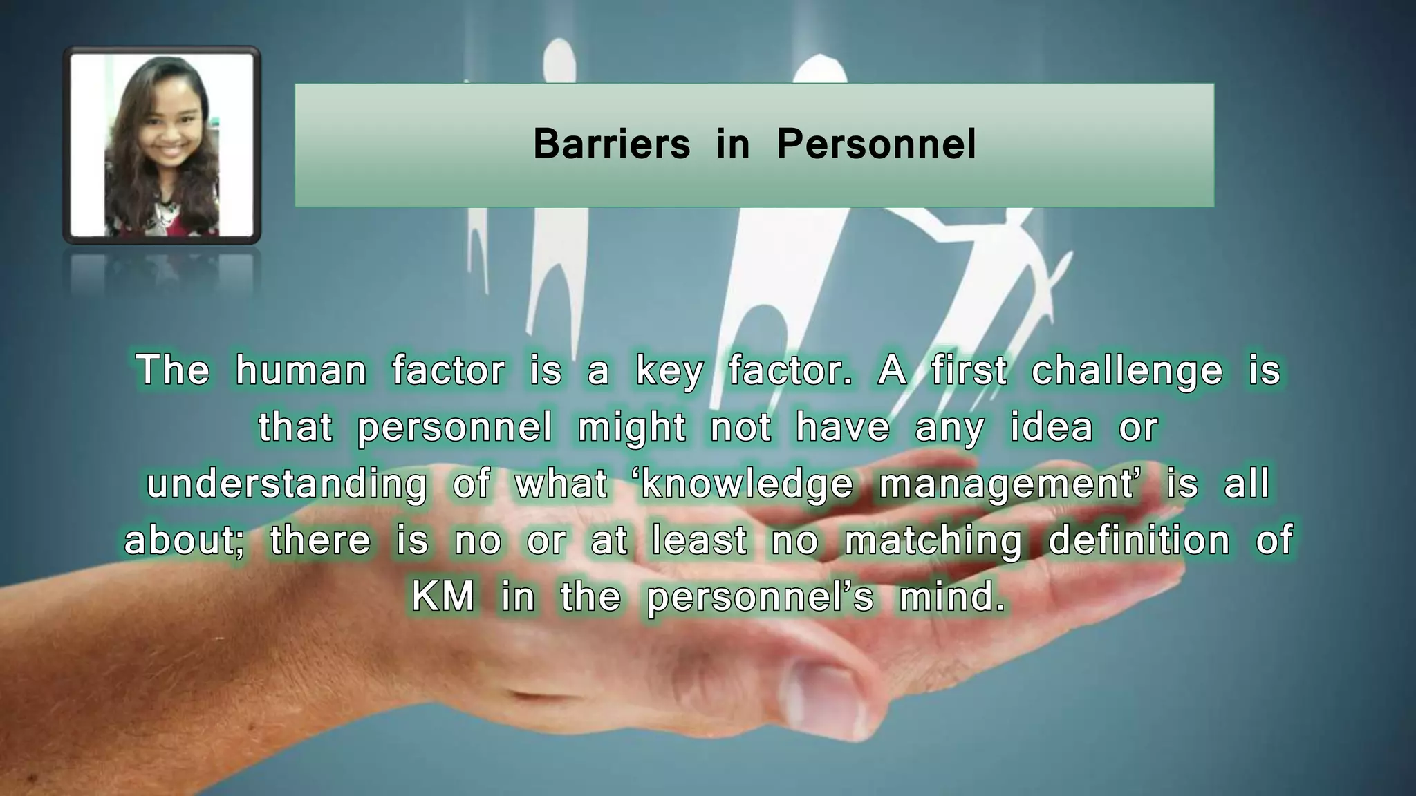 Barriers to Effective Knowledge Management in Schools | PPT