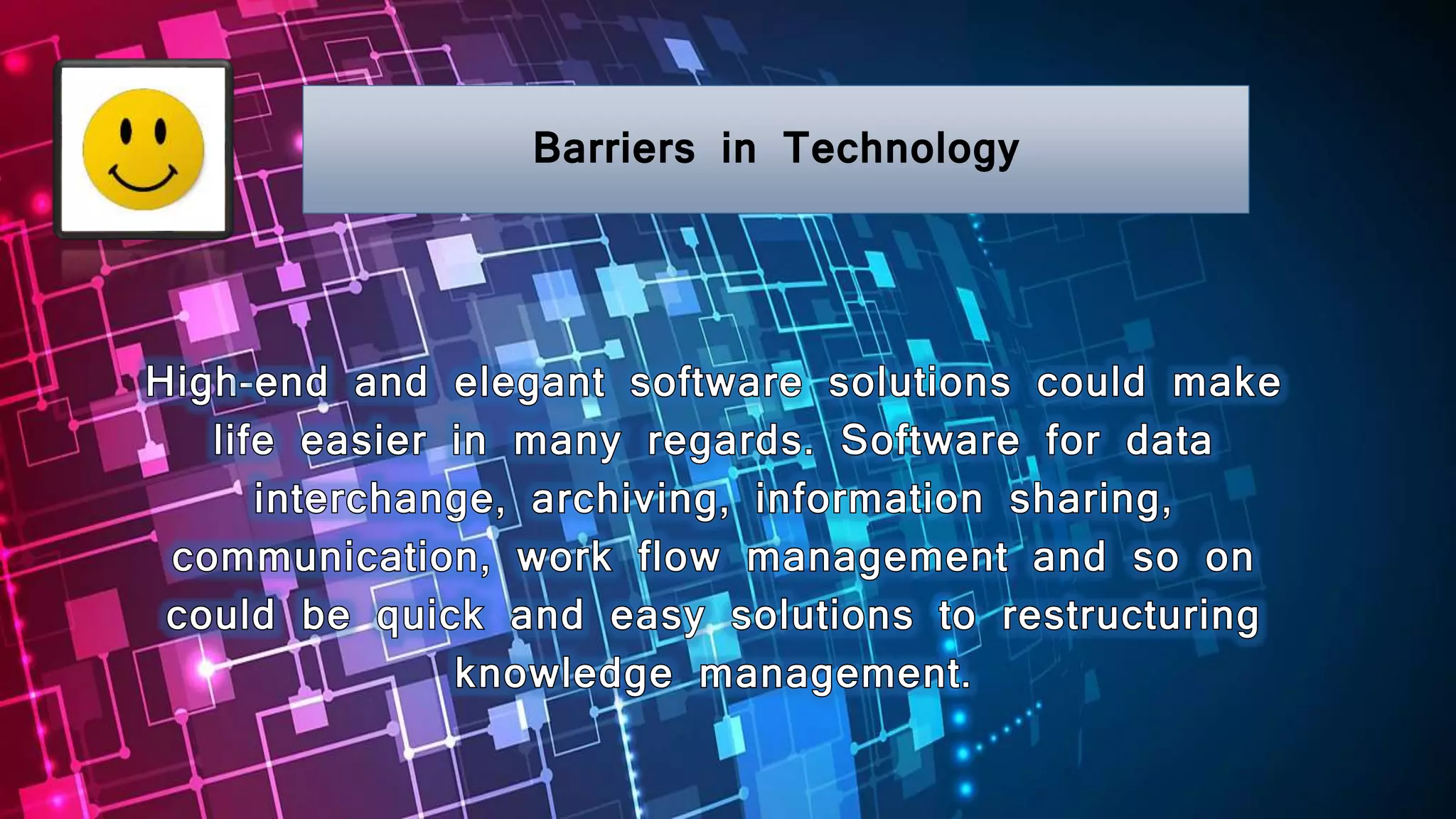 Barriers to Effective Knowledge Management in Schools | PPTX