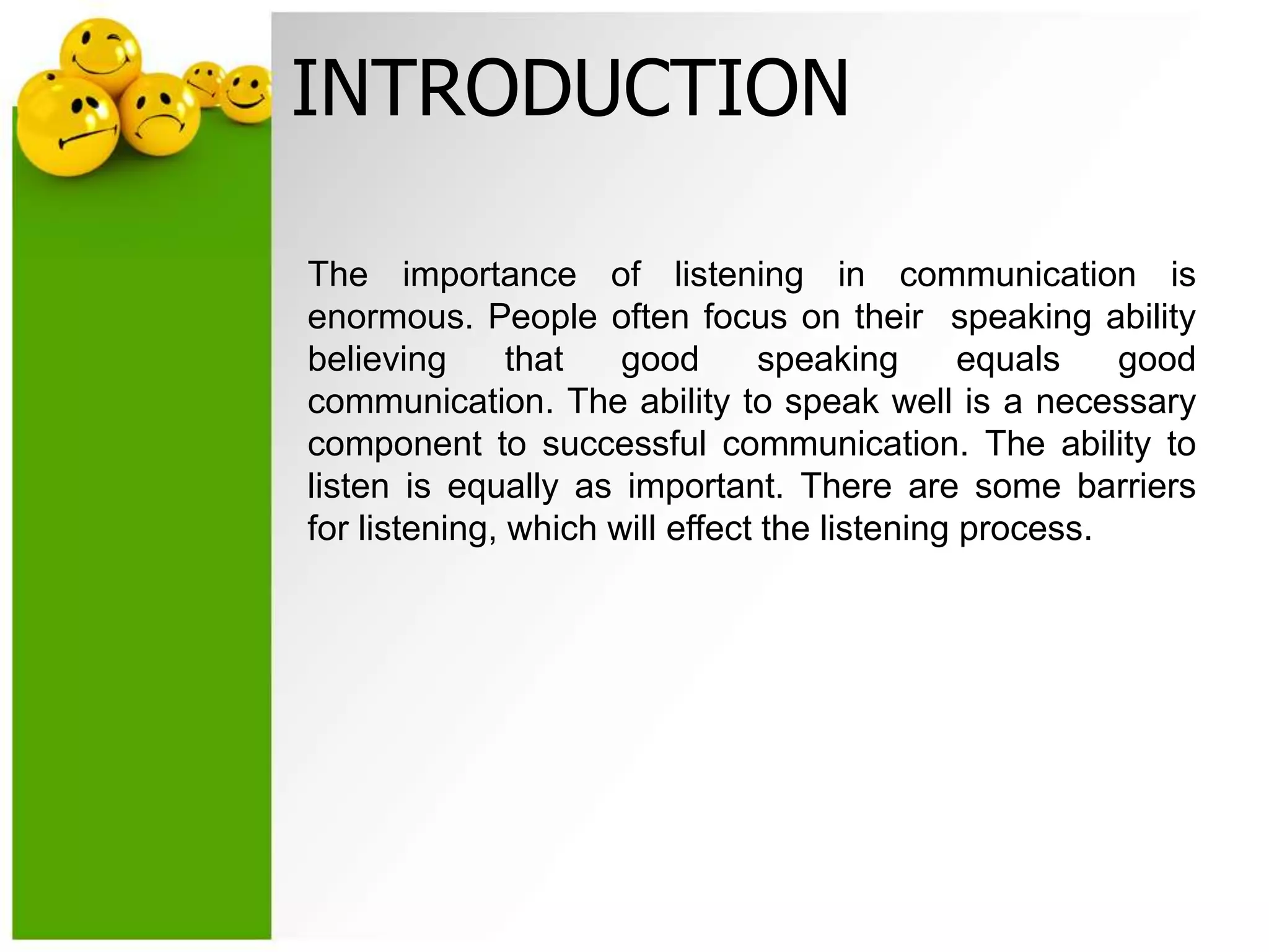 Barriers to effective listening | PPTX
