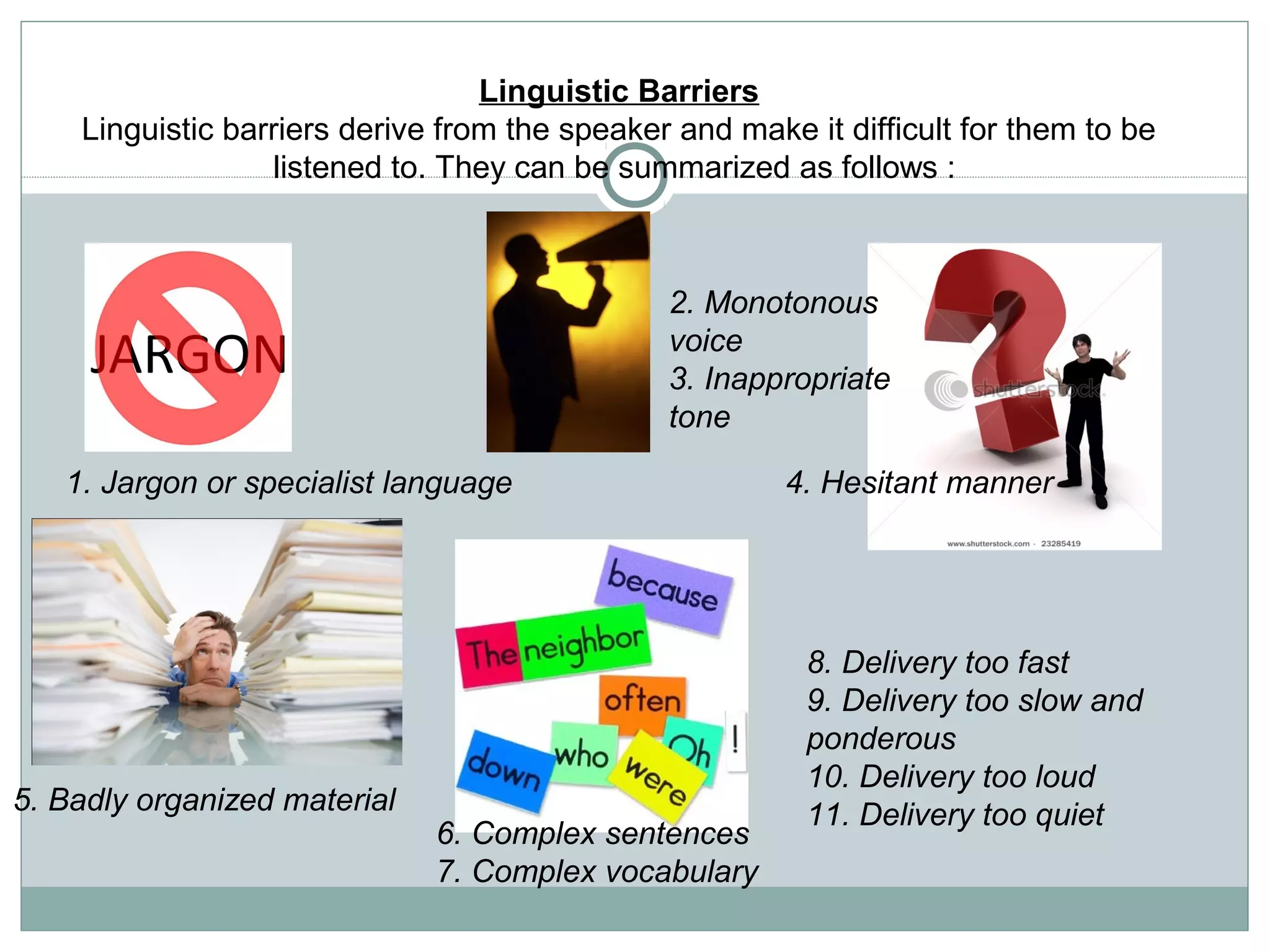 Barriers to effective listening. | PPT