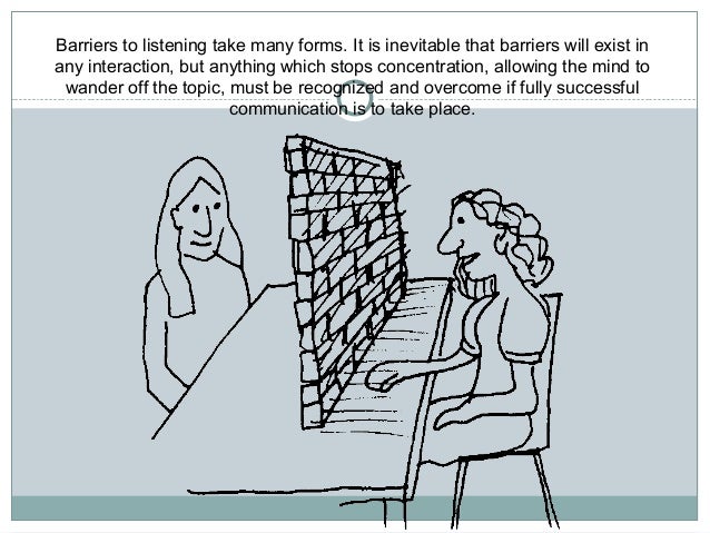 Barriers to effective listening.