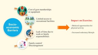 Barriers to excercising and overcoming them | PPTX