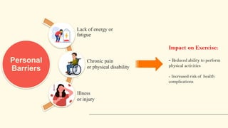Barriers to excercising and overcoming them | PPTX