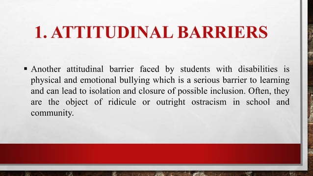 Barriers to inclusive education | PPTX | Special Needs Kids | Parenting