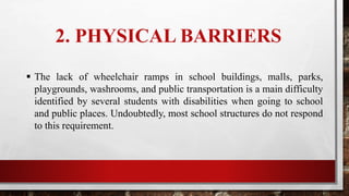 Barriers to inclusive education | PPTX