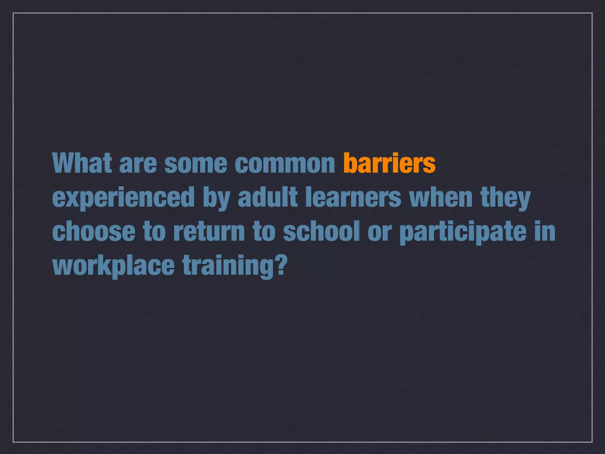 Barriers to learning | PPT