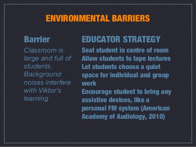 Barriers To Learning