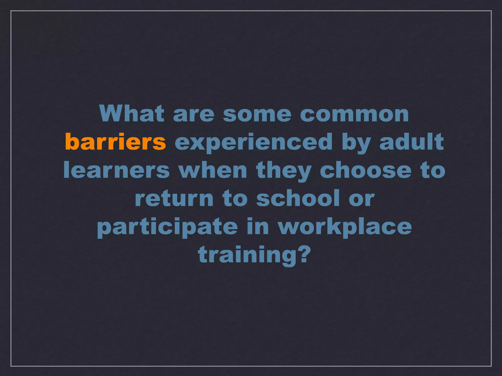 Barriers to learning | PPT