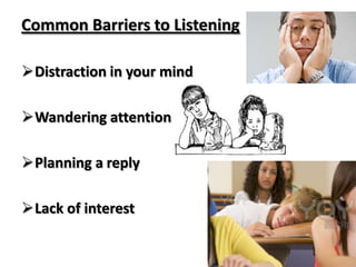 Barriers to listening | PPTX