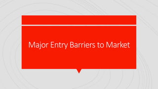barriers to market.pptx ............................. | PPTX