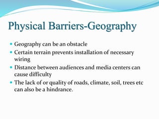 Barriers to Media Development ppt | PPTX