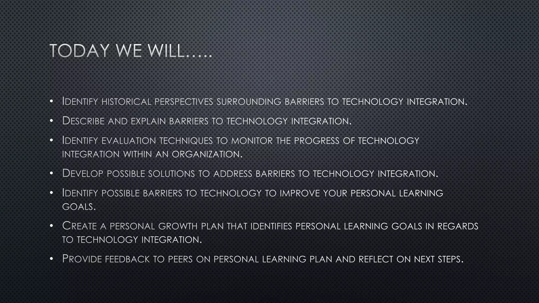 Barriers to Technology Integration | PPTX