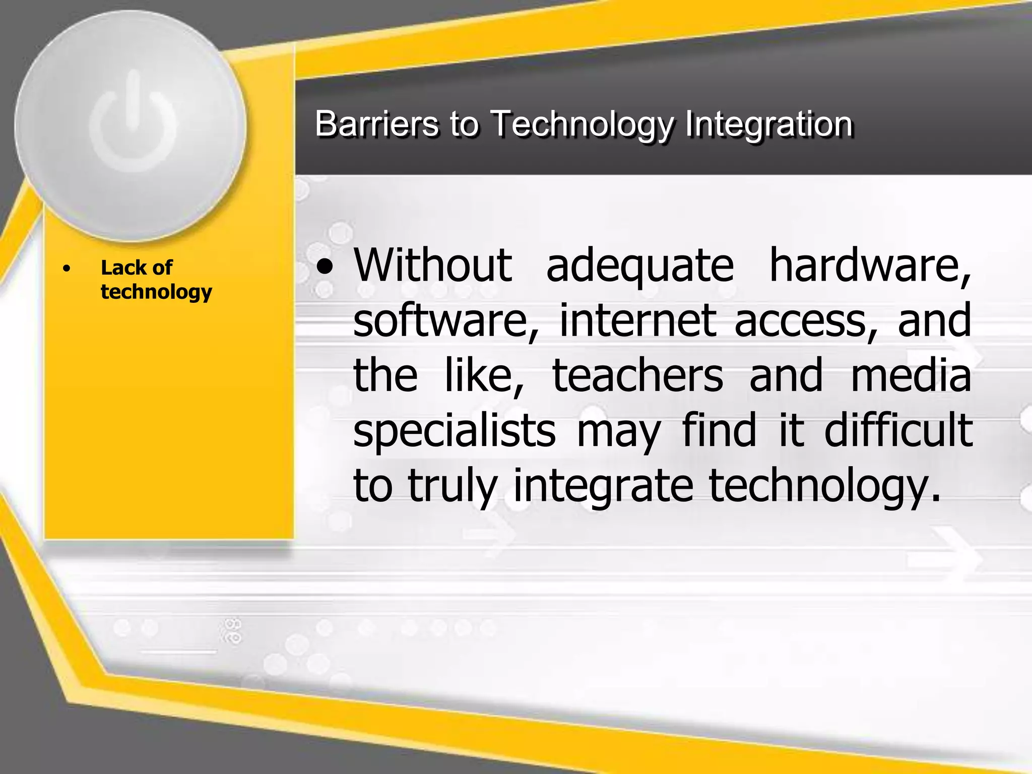 Barriers to Technology Integration _ CLARITO | PPTX | Internet for ...