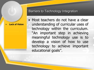 Barriers to Technology Integration _ CLARITO | PPTX | Internet for ...
