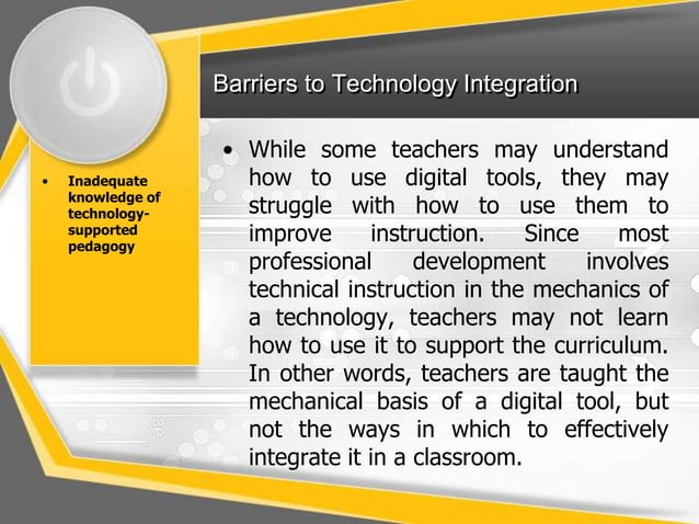 Barriers to Technology Integration _ CLARITO | PPTX | Internet for ...