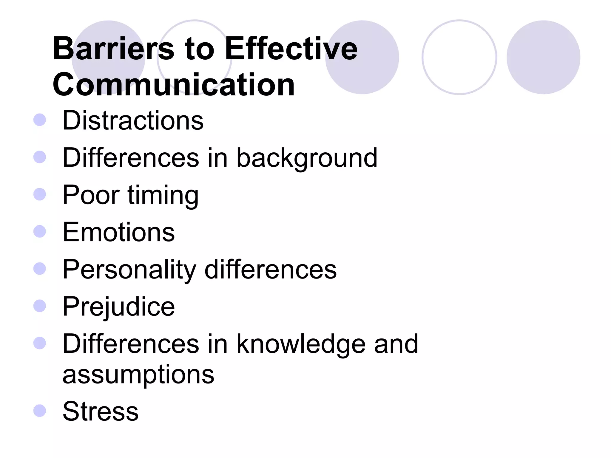 Barrier to communication | PPT