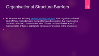 Barrier to communications part i | PPTX
