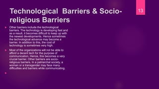 Barrier to communications part i | PPTX
