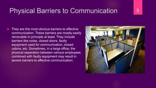 Barrier to communications part i | PPTX