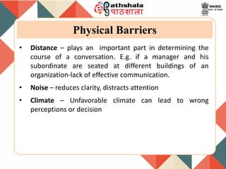 Barriers of Communication for net set exam by swayam | PDF