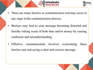 Barriers of Communication for net set exam by swayam | PDF