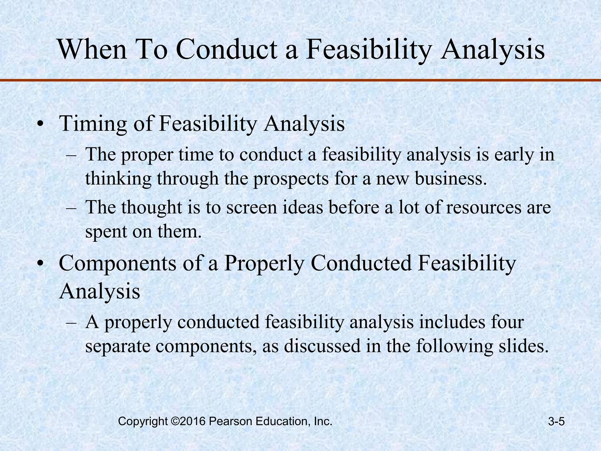barringer-Chapter3-Feasibility Analysis.ppt