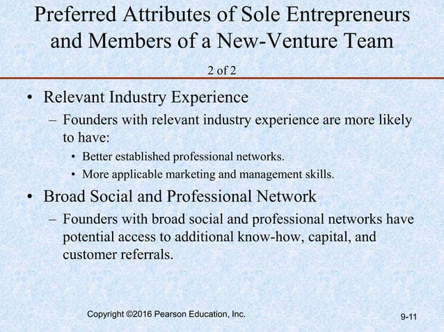 Barringer-Chapter9 -Building a New-Venture Team.ppt