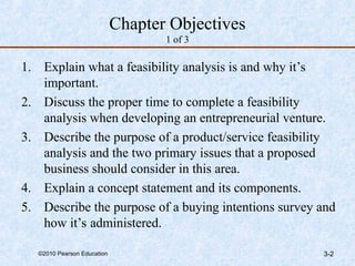 entrepreneurship, feasibility analysis chapter 4 | PPT