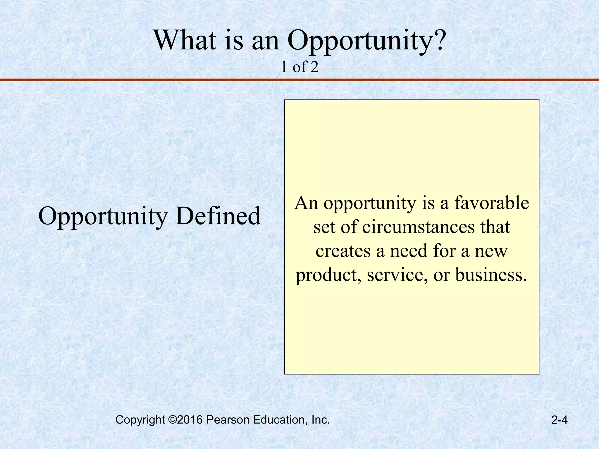 Recognizing Opportunities and generating Ideas. | PPT
