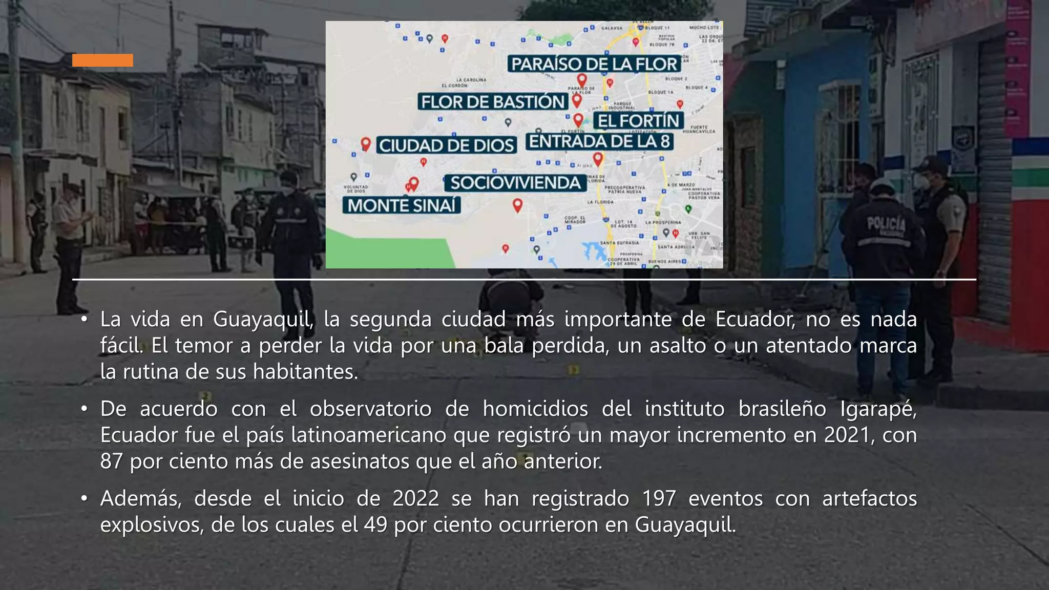 BARRIOS MAS PELIGROSOS DE GUAYAQUIL Y DE LA ZONA 8 | PPTX