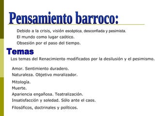 Prosa española del Barroco (1º Bachillerato) | PPT