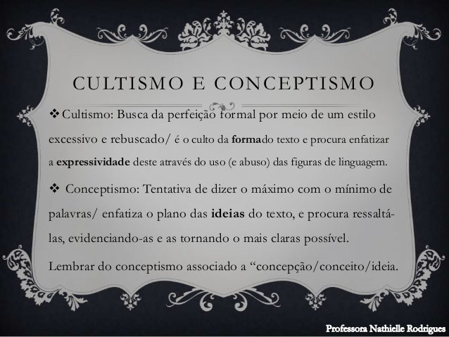 Conceptismo E Cultismo