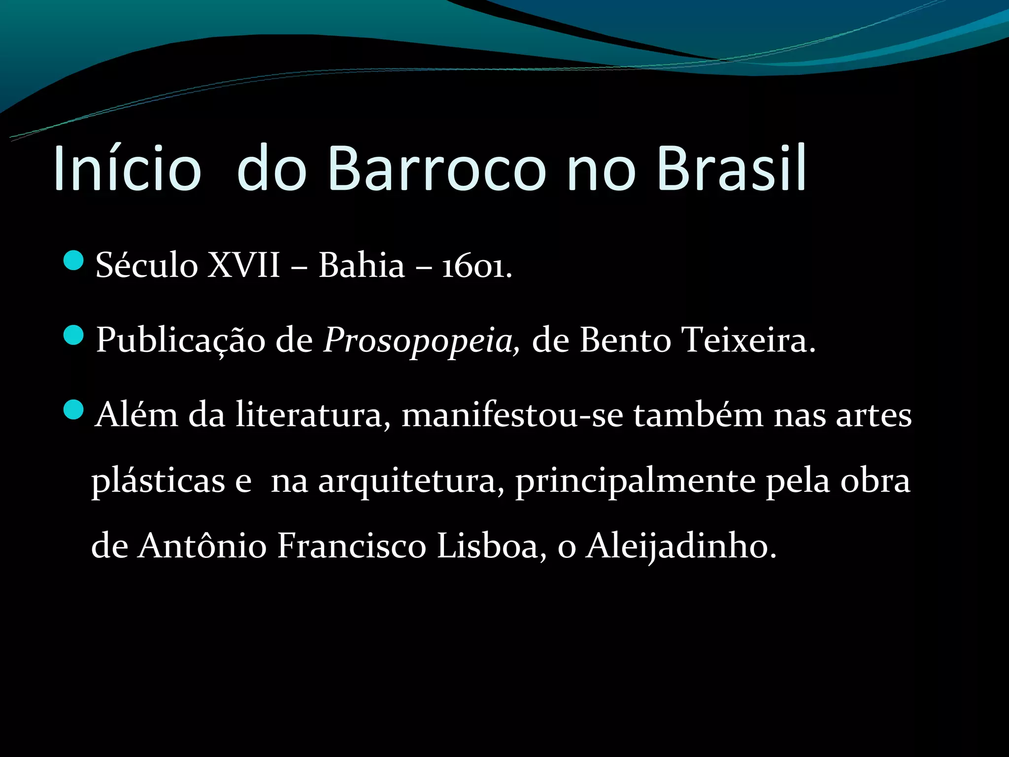 Barroco aula de literatura | PPT