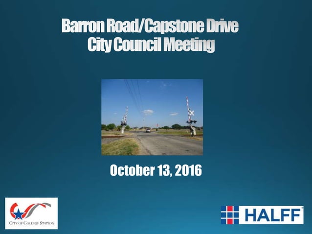 Barron Road-Capstone Drive Realignment | PPT