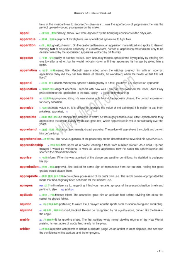 Barron's SAT I Basic Word List BARRON'S HOW TO PREPARE FOR.pdf