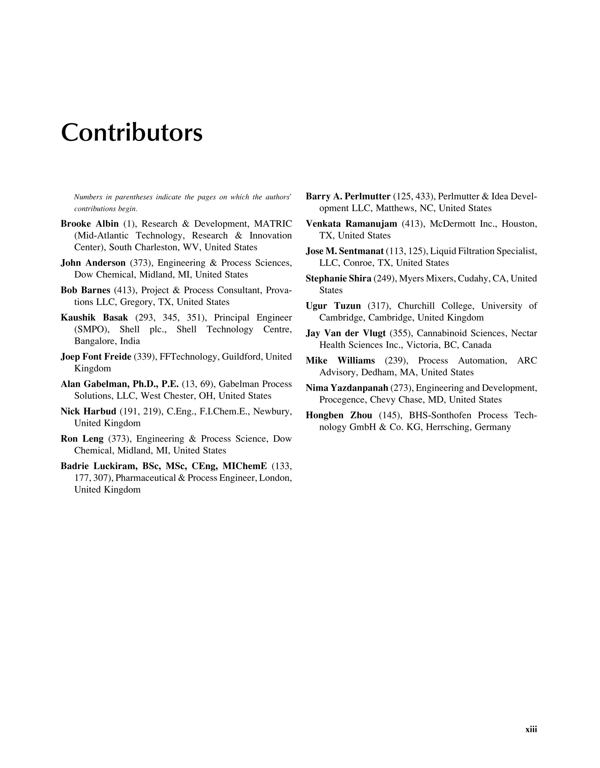 Barry A. Perlmutter - Integration and Optimization of Unit Operations ...