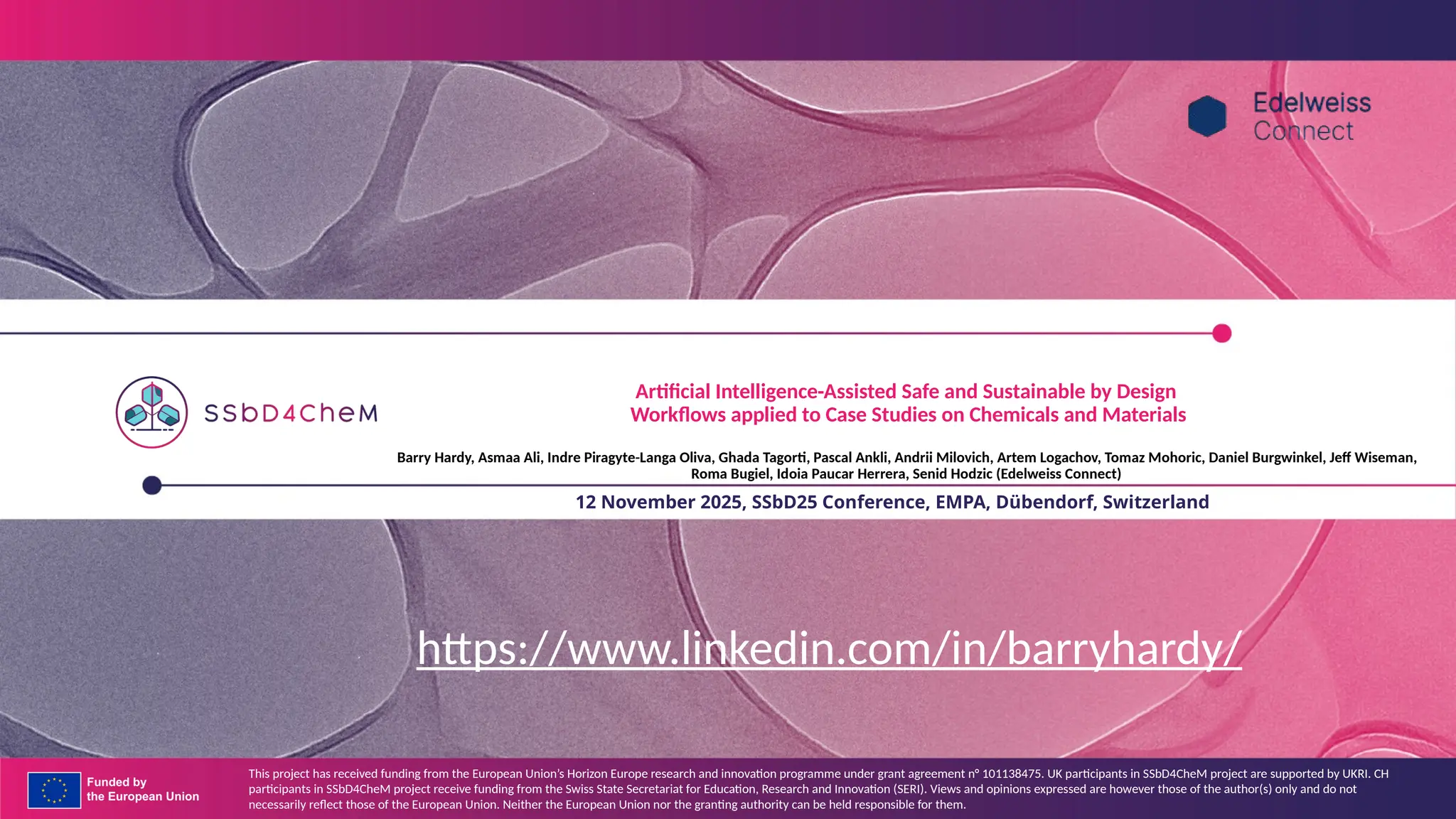 Artificial Intelligence-Assisted Safe and Sustainable by Design ...