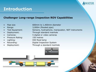 Developments in Pipeline Condition Assessment Using Remotely Operated Vehicles | PPT