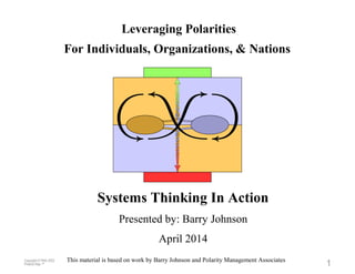 Leveraging Polarities for Individuals, Organizations & Nations | PPT