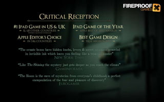 Barry Meade, Director, Fireproof Studios | PPTX | Video Gaming