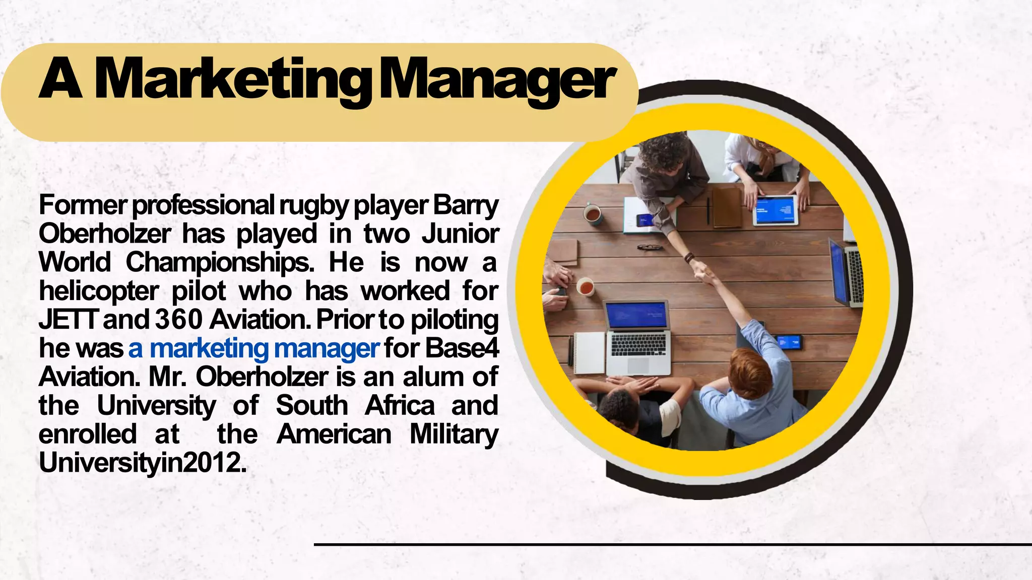 Barry Oberholzer - A Helicopter Pilot | PPTX