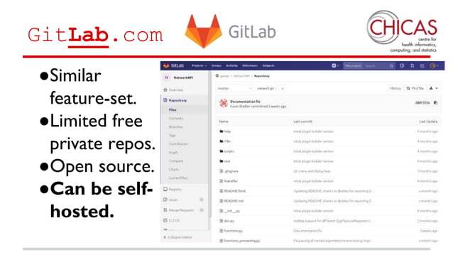 Barry Rowlingson CHICAS use of git lab | PPTX
