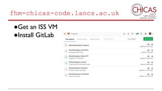 Barry Rowlingson CHICAS use of git lab | PPTX