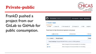 Barry Rowlingson CHICAS use of git lab | PPTX