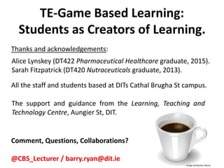 Barry Ryan_Alternative Laboratories: Near Peer Constructed Technology ...